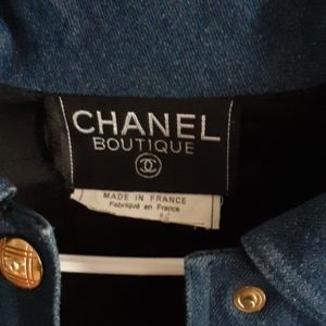 CHANEL | Jackets & Coats | Chanel Jean Jacket | Poshmark
